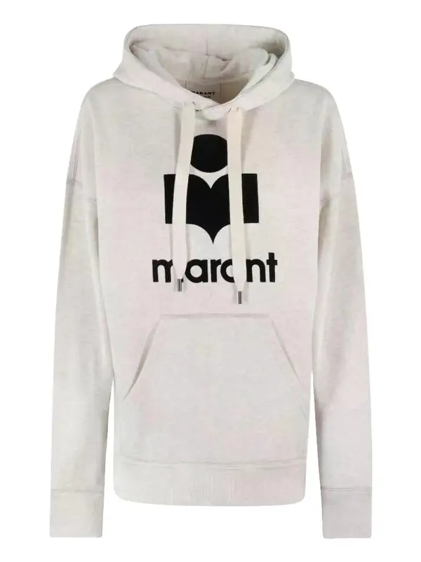MARANT ETOILE Mansel Logo-print Hoodie - Neutrals