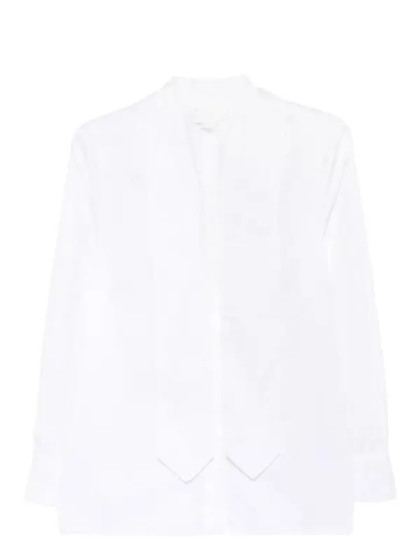 DONDUP Tie-detail Long-sleeve Shirt - White