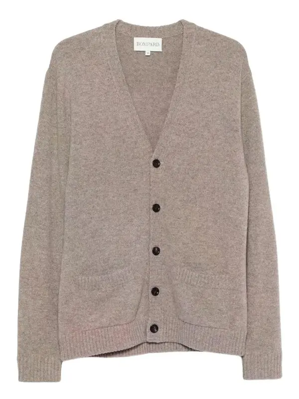 Eric Bompard Cashmere V-neck Cardigan - Brown