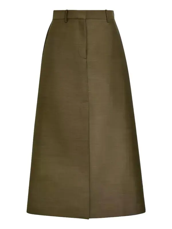 HEIRLOME A-line Midi Skirt - Green