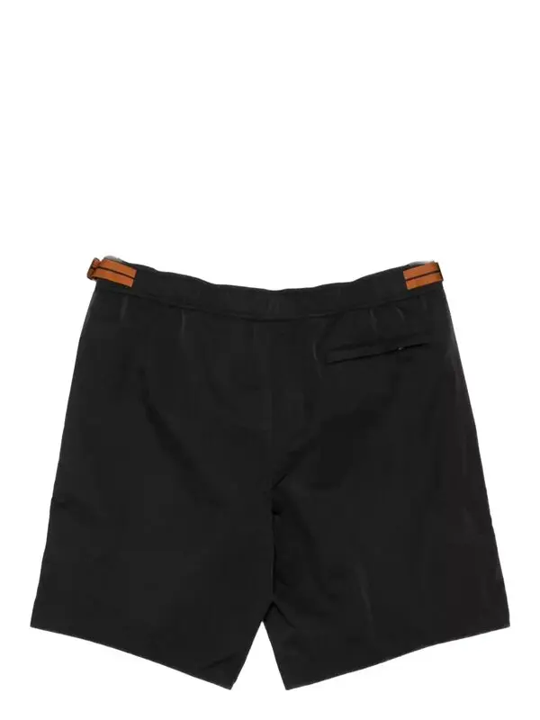 Zegna Buckle-detail Swim Shorts - Black