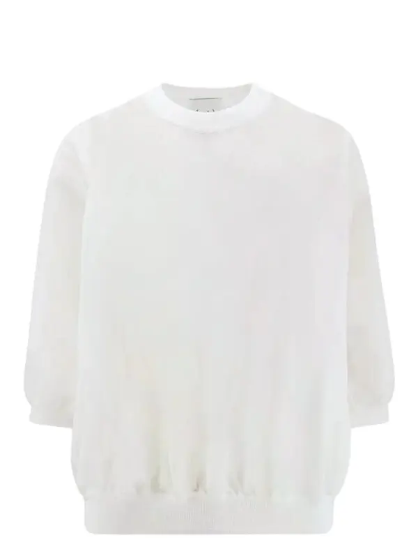 NUDE Crew-neck Oversized T-shirt - White