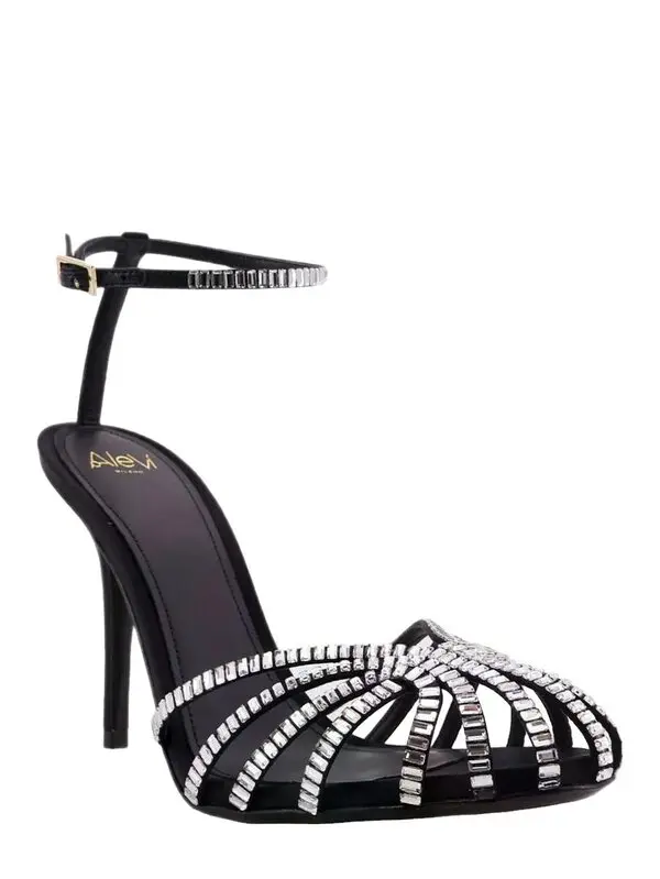 ALEVI MILANO Penelope Crystal-embellished Sandals - Black