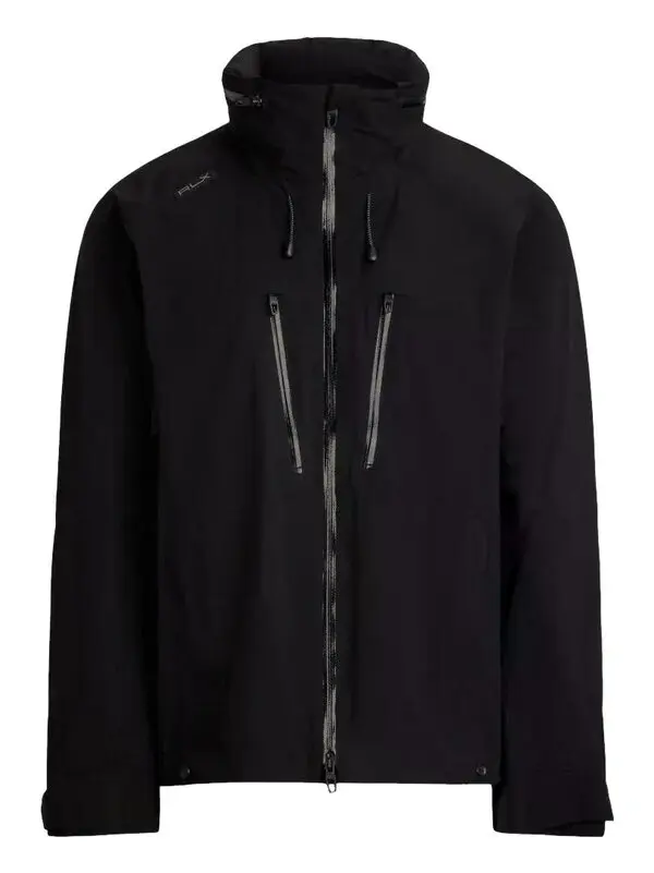 Rlx Ralph Lauren Hooded Packable Jacket - Black