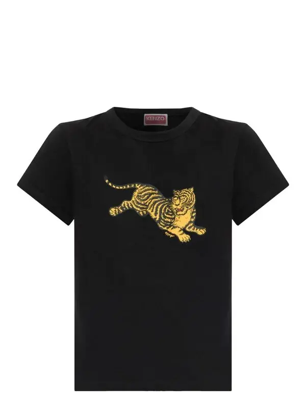 Kenzo Tiger-print T-shirt - Black