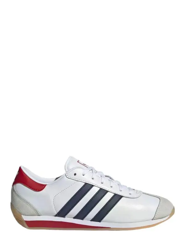 Adidas Country Ii Leather And Suede Sneakers - White