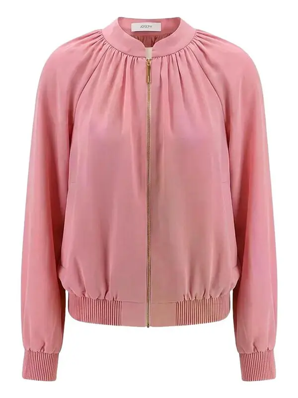 JOSEPH Satin-effect Bomber Jacket - Pink