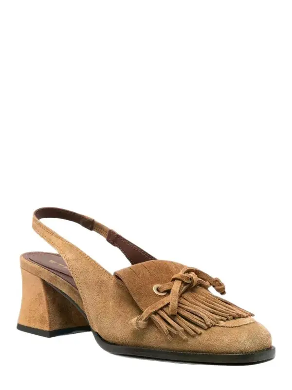 Etro Slingback Tassel Pumps - Brown
