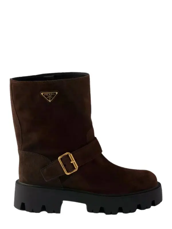 Prada Suede Boots - Brown