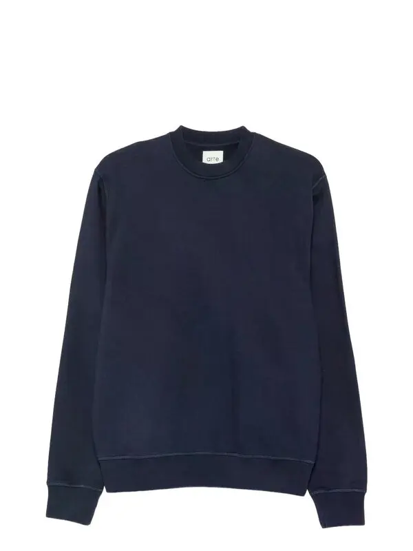 ARTE ANTWERP Logo Print Crew Neck Sweatshirt - Blue