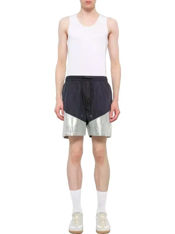 JUUN.J Paneled Drawstring Shorts - Blue