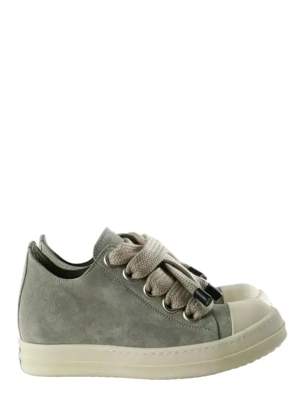 Rick Owens Jumbolace Oversized-lace Leather Sneakers - Green