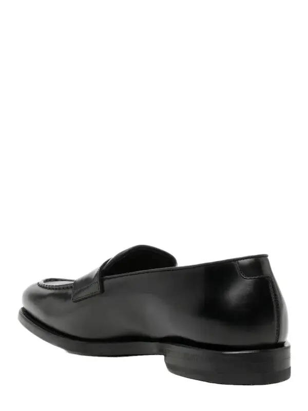TOM FORD Penny Leather Loafers - Black