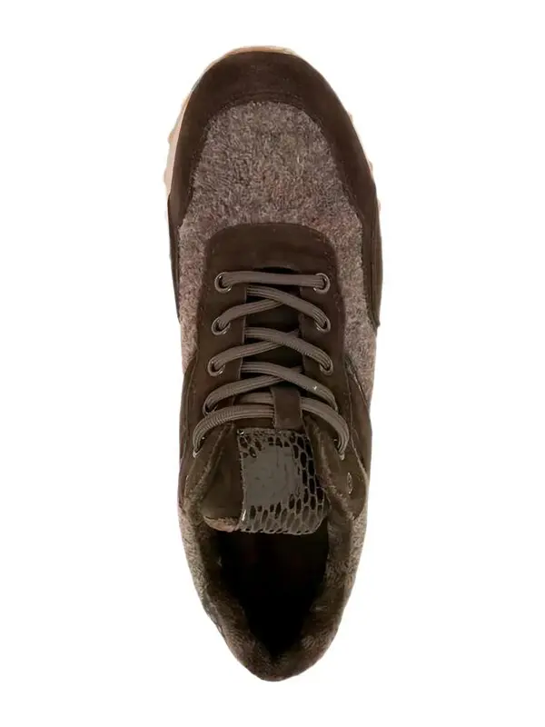 LINDA BAUMANN Panelled Sneakers - Brown