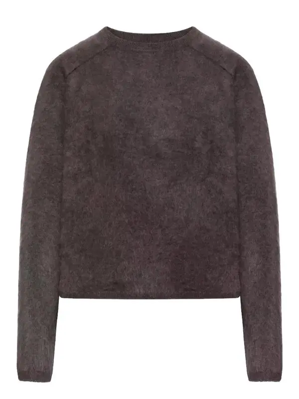 LISA YANG Lexia Brushed Cashmere Sweater - Brown