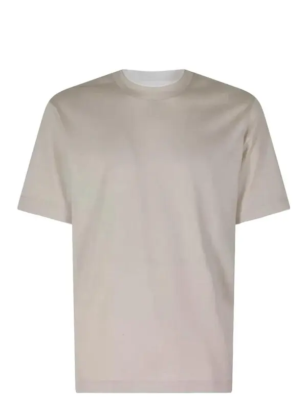 Eleventy Layered-effect Short-sleeve T-shirt - Neutrals
