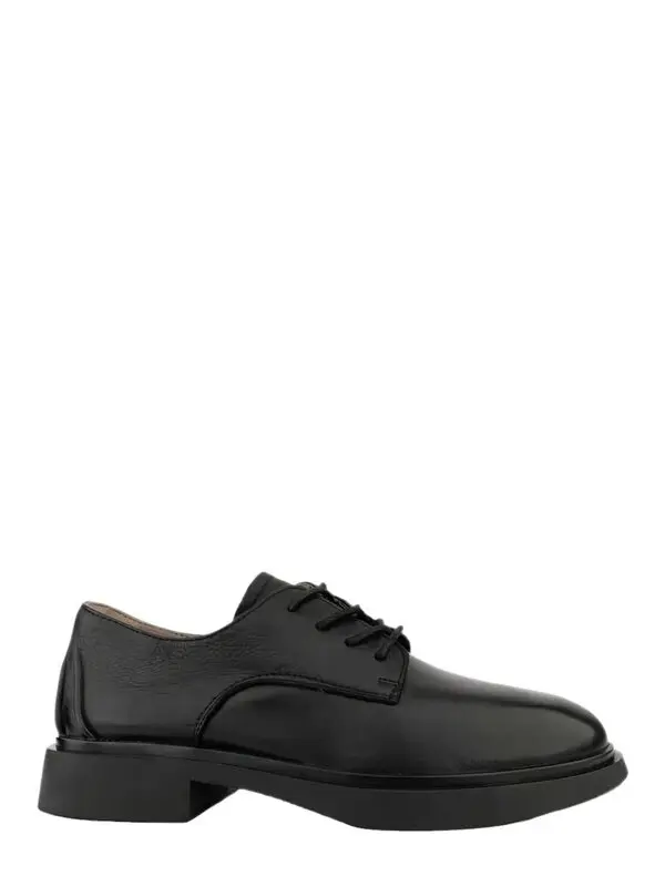 LINDA BAUMANN Lace-up Leather Derby Shoes - Black