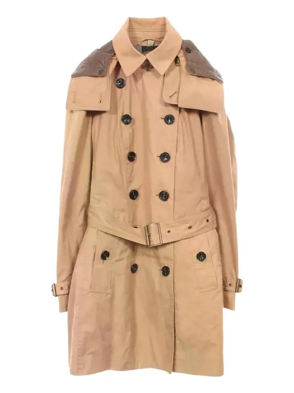 Burberry Cotton Double-breasted Trench Coat - Neutrals