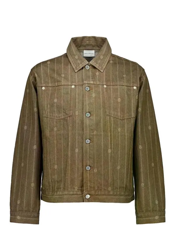 Drole De Monsieur Monogram Print Jacket - Brown