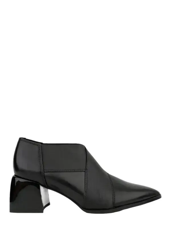 LINDA BAUMANN Panelled Block-heel Pumps - Black