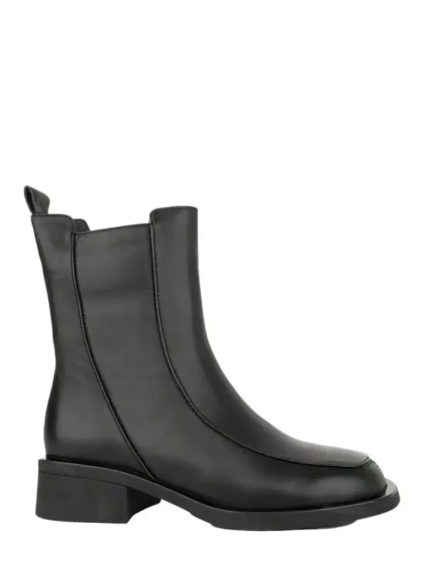 LINDA BAUMANN Zip-fastening Leather Ankle Boots - Black