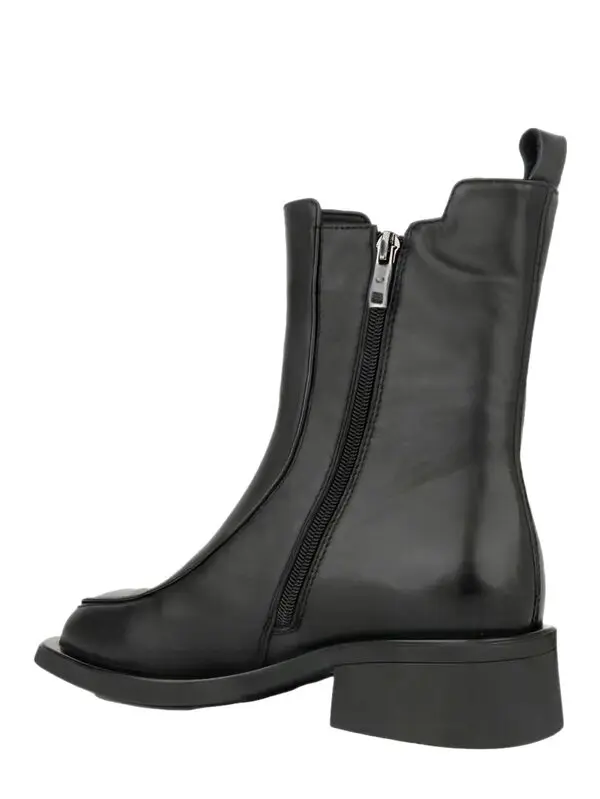 LINDA BAUMANN Zip-fastening Leather Ankle Boots - Black
