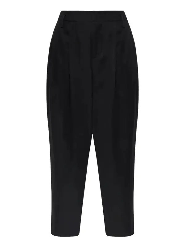 Kenzo Tailored Wool Pleated Trousers - Black
