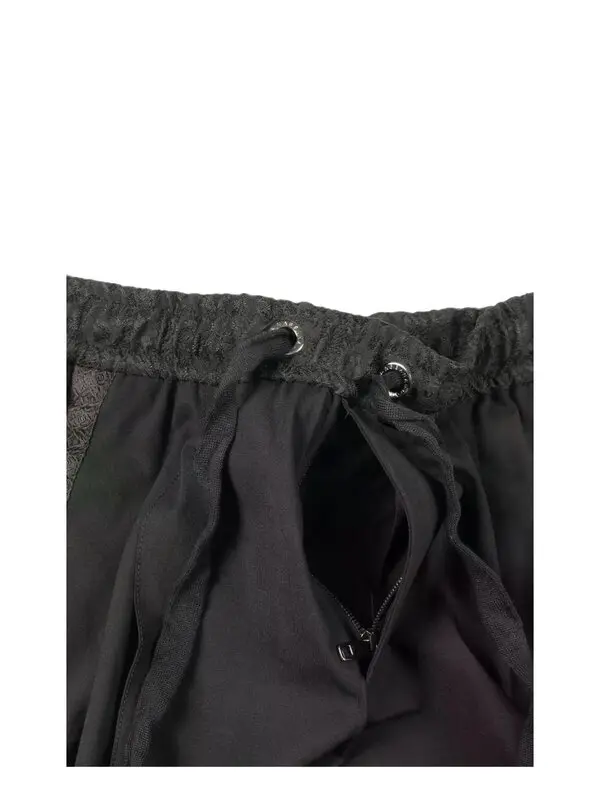 Dolce & Gabbana Tapered Trousers With Drawstring Waist - Black