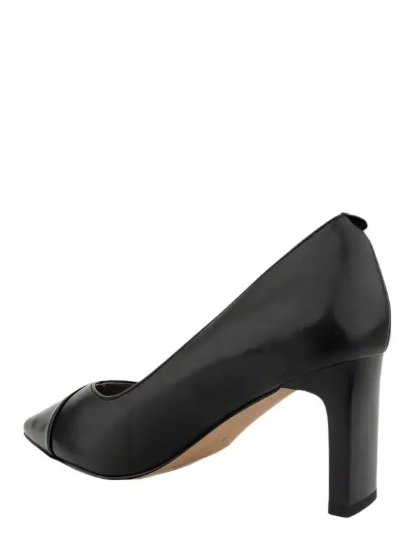 LINDA BAUMANN Pointed-toe Block-heel Pumps - Black
