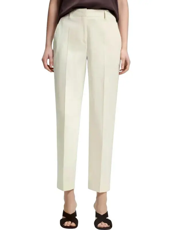 BOSS Pleated Tapered-leg Trousers - Neutrals
