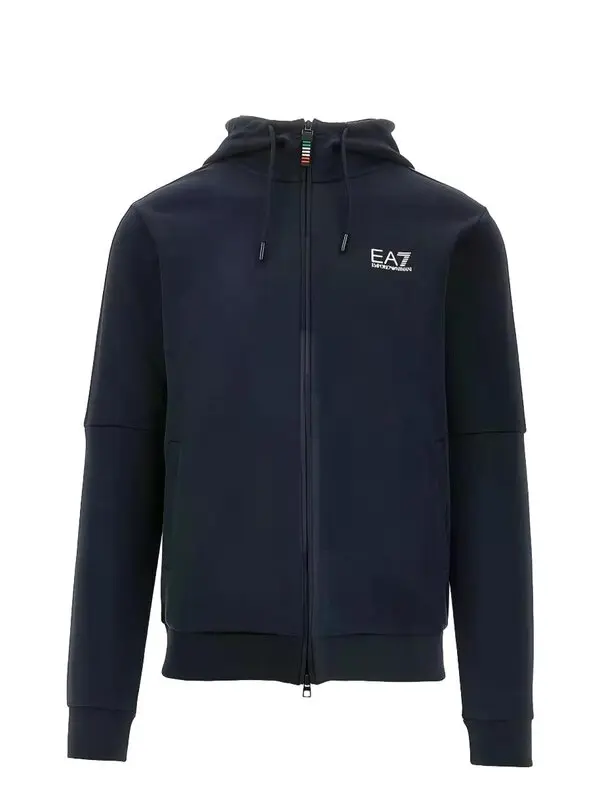 EA7 Full-zip Hoodie - Blue
