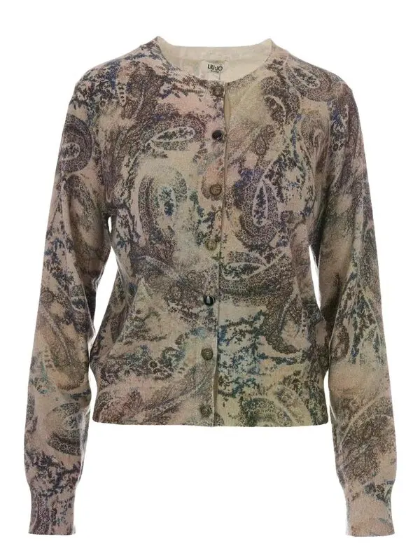 Liu Jo Printed Knit Cardigan - Neutrals