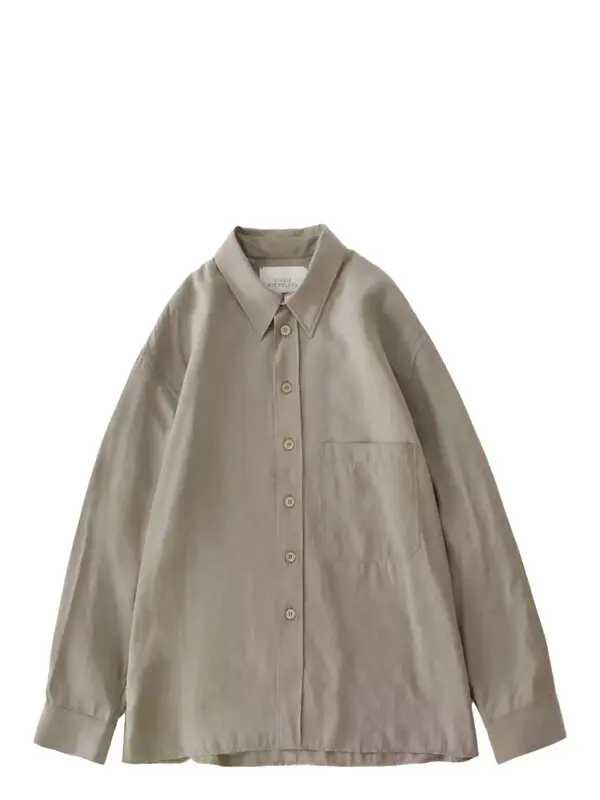 Studio Nicholson Emper Patch-pocket Shirt - Neutrals