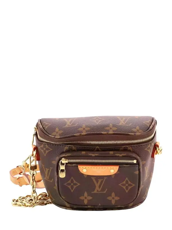 LOUIS VUITTON Monogram Canvas Mini Belt Bag - Brown