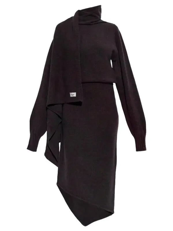 Attico Midi Dress - Brown