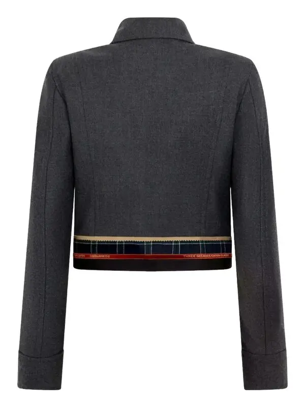 Dsquared2 Hybrid Flannel Kaban Jacket - Grey
