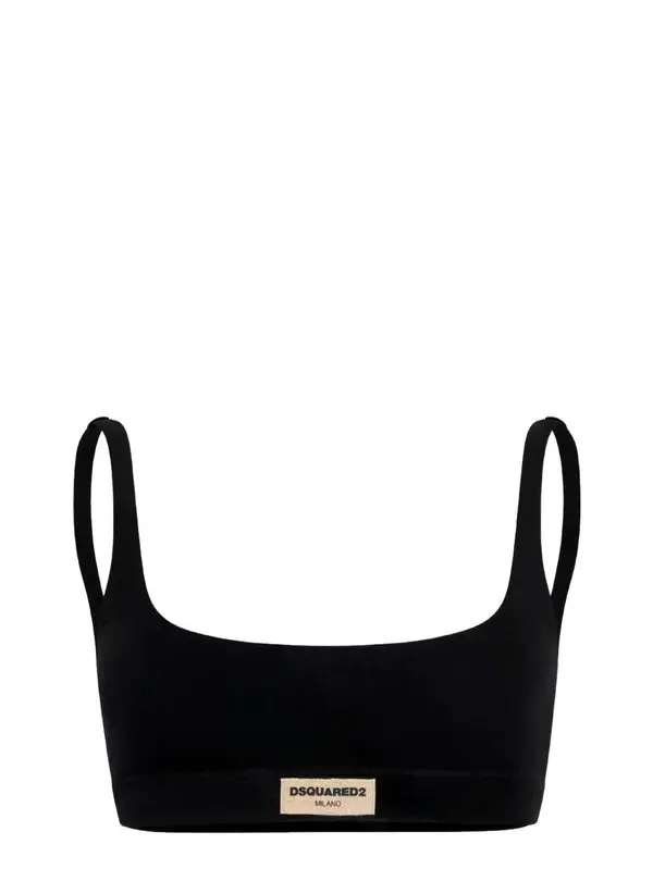 Dsquared2 Logo Label Bralette - Black