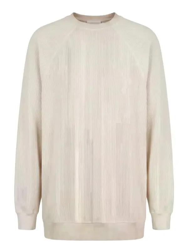 HALFBOY Ribbed-knit Long-sleeve Sweatshirt - Neutrals
