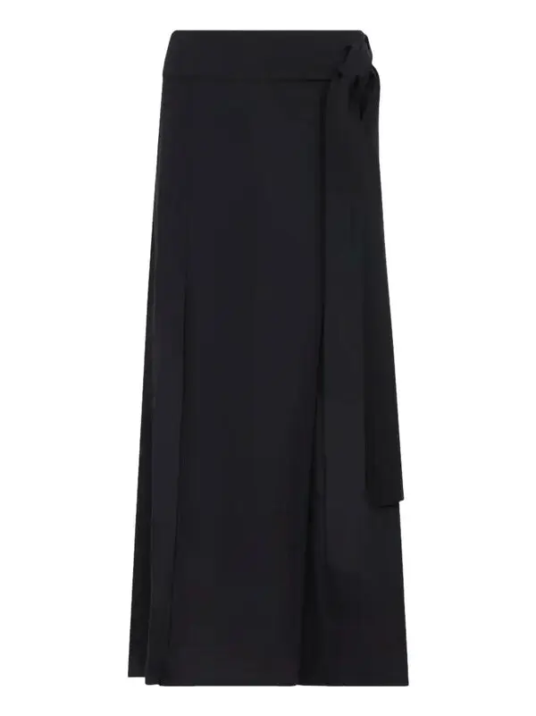 Studio Nicholson Wrap Front Maxi Skirt - Black