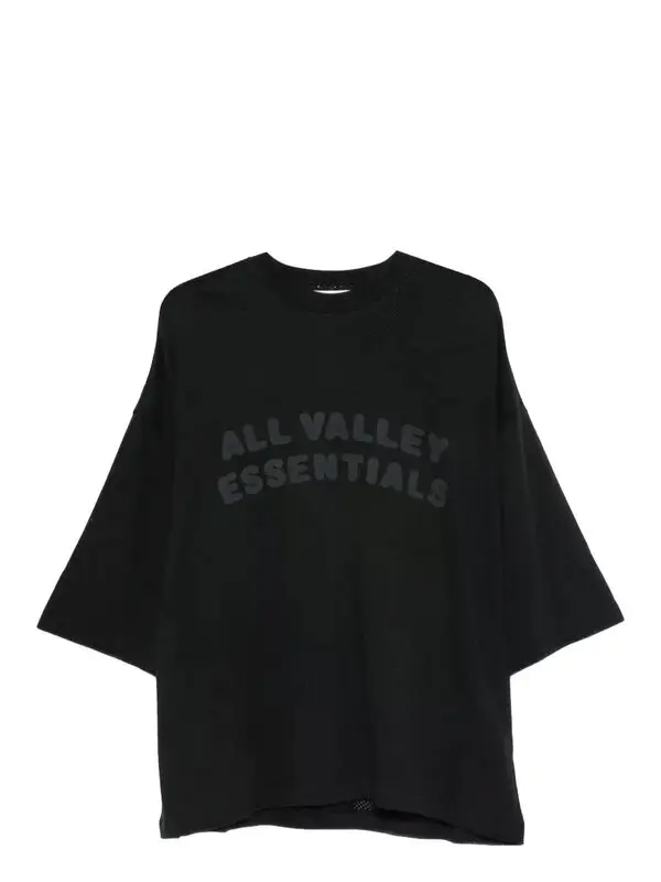 Fear Of God Logo-print Mesh T-shirt - Black