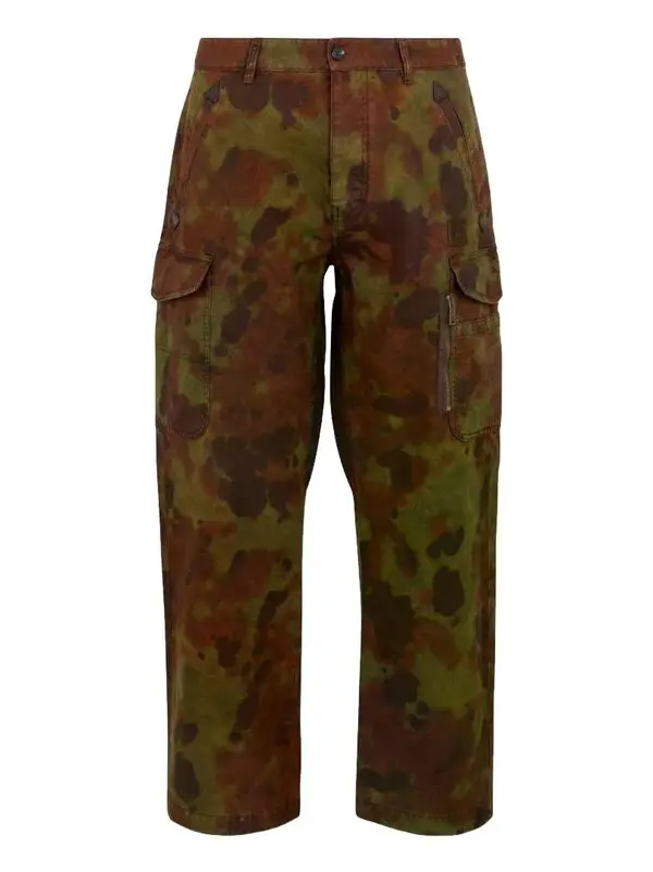Dsquared2 Camouflage Print Cargo Pants - Green
