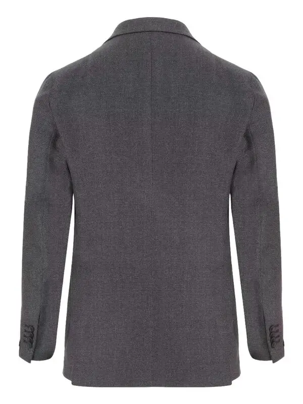 Tagliatore Single-breasted Virgin Wool Blazer - Grey