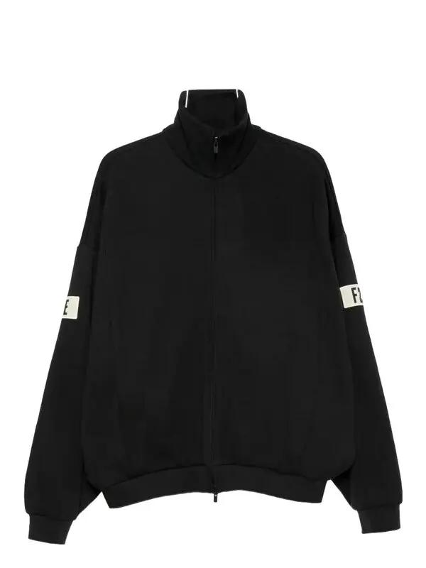 Fear Of God Logo-patch Zip-up Jacket - Black
