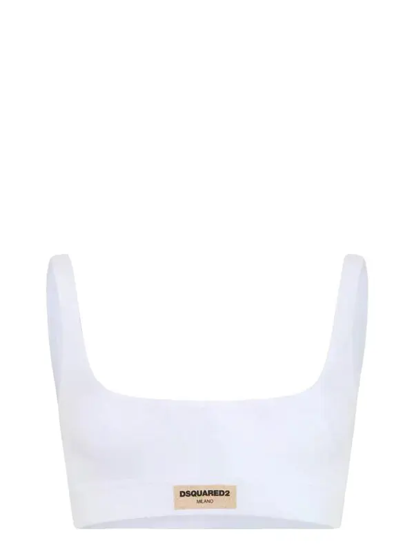 Dsquared2 Logo-detail Bralette - White