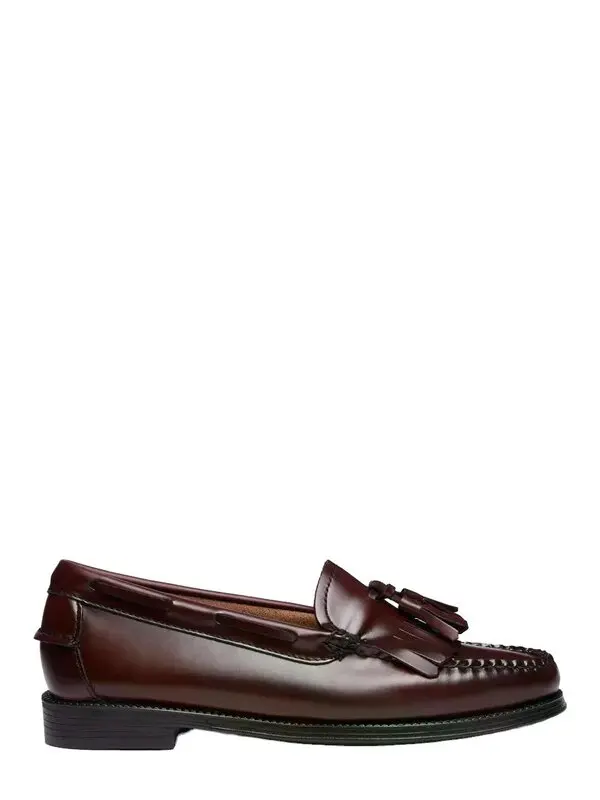 G.H.BASS Weejuns Esther Kiltie Tassel Loafers - Red