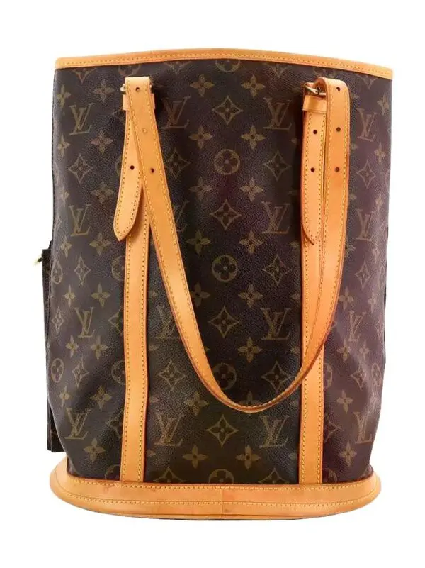 LOUIS VUITTON Monogram Canvas Gm Bucket Bag - Brown