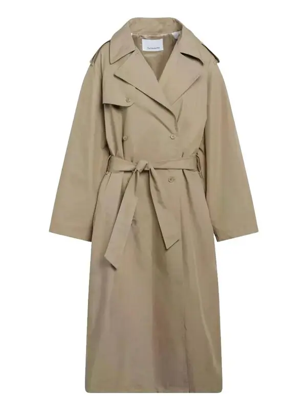THE FRANKIE SHOP Riva Double-breasted Trench Coat - Neutrals