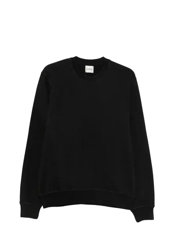 ARTE ANTWERP Graphic Print Crewneck Sweatshirt - Black