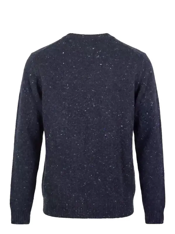 DRUMOHR Flecked Wool Crew Neck Sweater - Blue