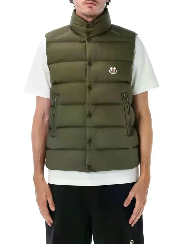 Moncler Quilted Padded Gilet - Green